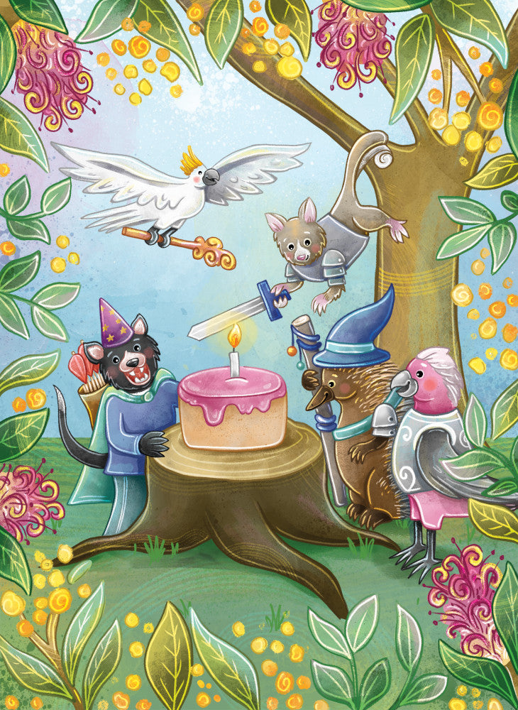 Aussie Birthday 5"x5" Gift Card Set (10/pack) [LPG Greeting Cards ...