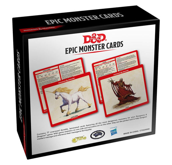 D&D Monster Cards - Epic Monster Cards - Goldfields Toys & Games