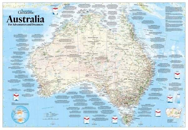Geographic Map of Australia - For Adventurers and Dreamers 1000pc ...
